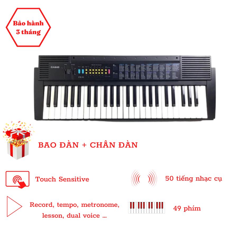 ĐÀN ORGAN CASIO CTK-50 - HÀNG NỘI ĐỊA NHẬT CHÍNH HÃNG