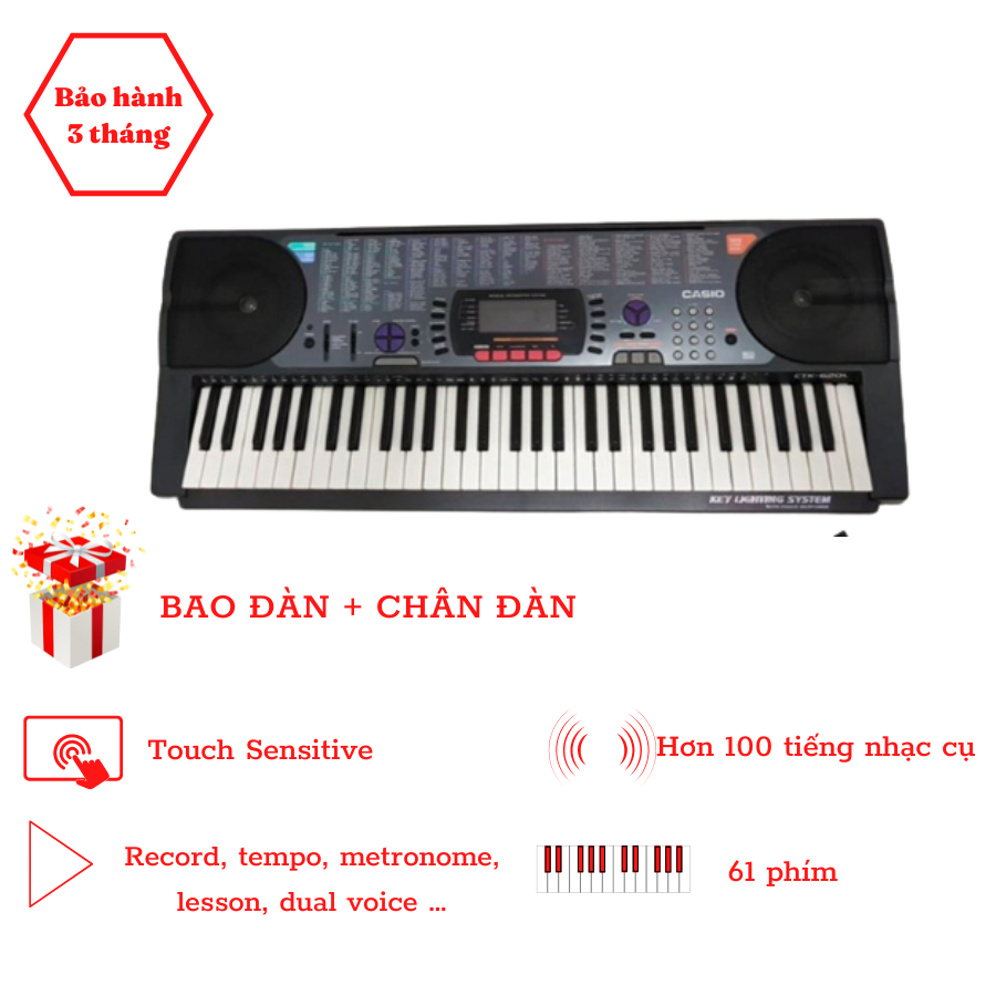 ĐÀN ORGAN CASIO CTK-620 - HÀNG NỘI ĐỊA NHẬT CHÍNH HÃNG