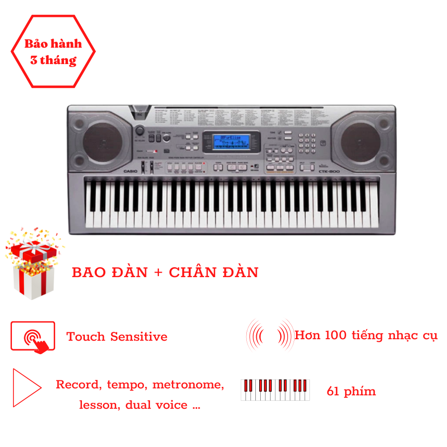 ĐÀN ORGAN CASIO CTK-800 - HÀNG NỘI ĐỊA NHẬT CHÍNH HÃNG